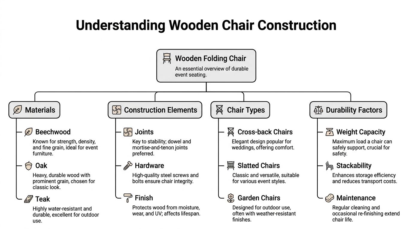 Folding Wooden Chairs: Rent Perfection for Your Event